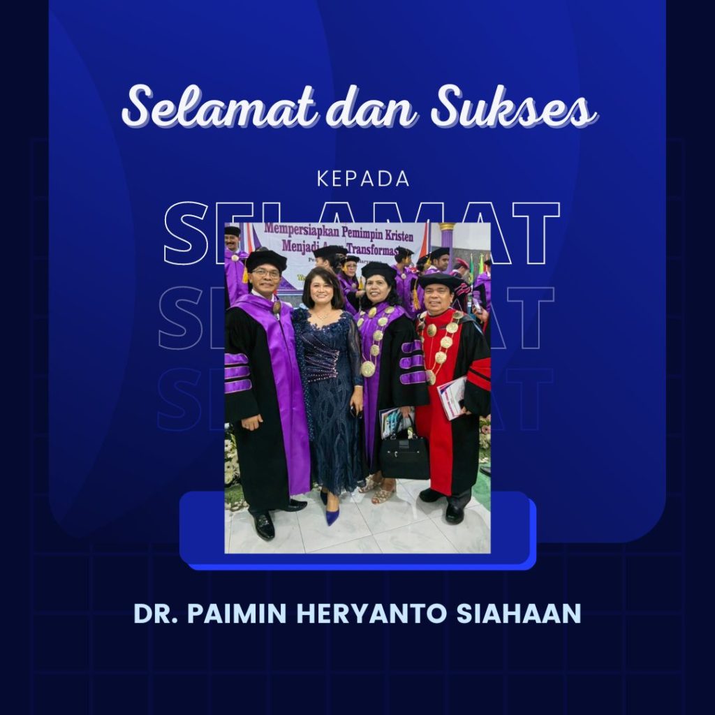 Dr. Paimin Heryanto Siahaan Lulus Magna Cumlaude: Never Stop Learning ...